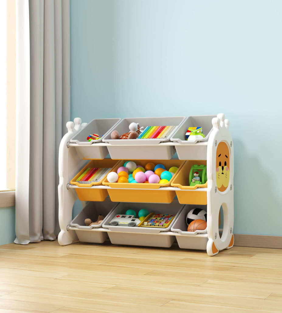 Kids Toy Storage Organizer Book Shelf with Removeable Bins - union-play